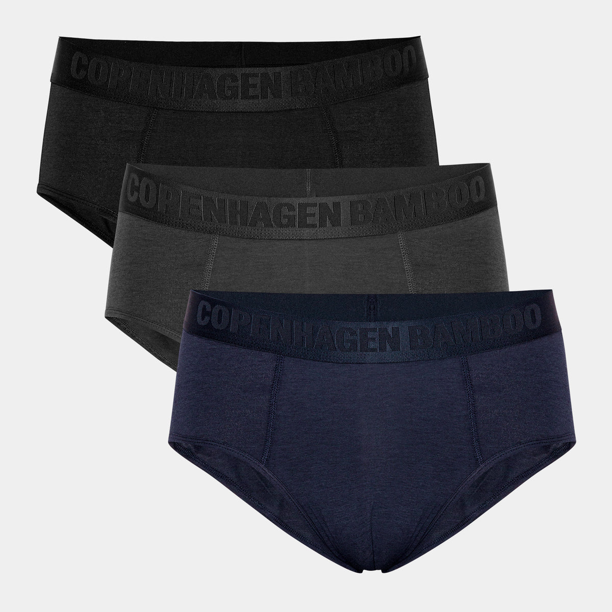 3 par bambus herretrusser i blandede farver til herre – Copenhagen Bamboo